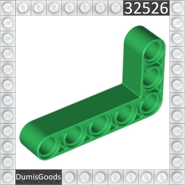 LEGO 32526 TECHNIC, Liftarm, Modified Bent Thick L-Shape 3 x 5 £2.59 ...
