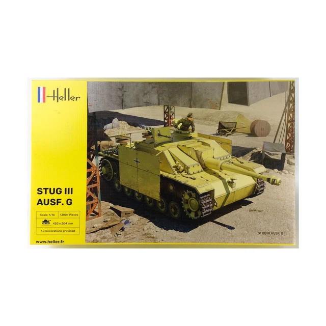 HELLER MODÈLE 1/1600 StuG III Ausf. G Avec Jupes Latérales Neuf EUR 159 ...