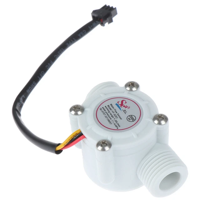 1/2'' WATER FLOW sensor control effect flowmeter hall 1-30L/min for ...