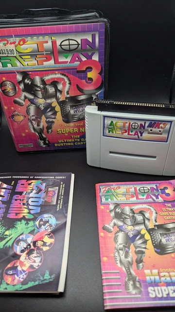 PRO ACTION REPLAY MK3 Super Nintendo CIB SNES Rare Complete £447.66 ...
