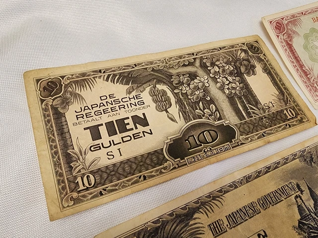 ORIGINAL WW2 GROUP Of Japanese Invasion Bank Notes Money 2 EUR 27,20 ...