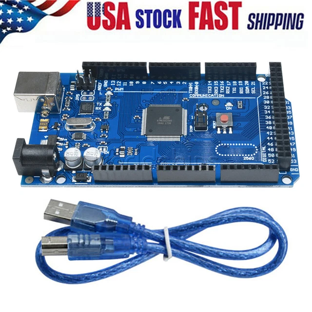 MEGA 2560 R3 Module ATMEGA16U2 ATMEGA2560-16AU Module + USB Cable For ...