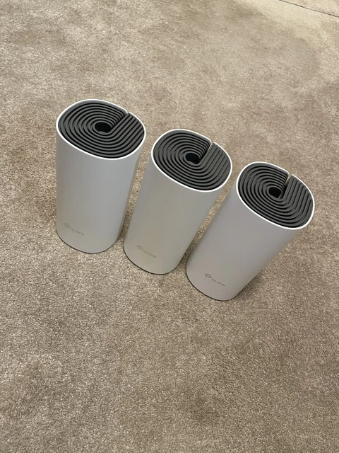 TP-LINK DECO AC1200 E4R Whole Home Hybrid Mesh Wi-Fi System - 3 units £ ...