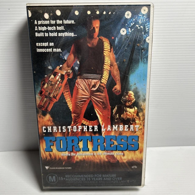 FORTRESS VHS CHRISTOPHER Lambert Video Cassette Tape Clear Small Box ...