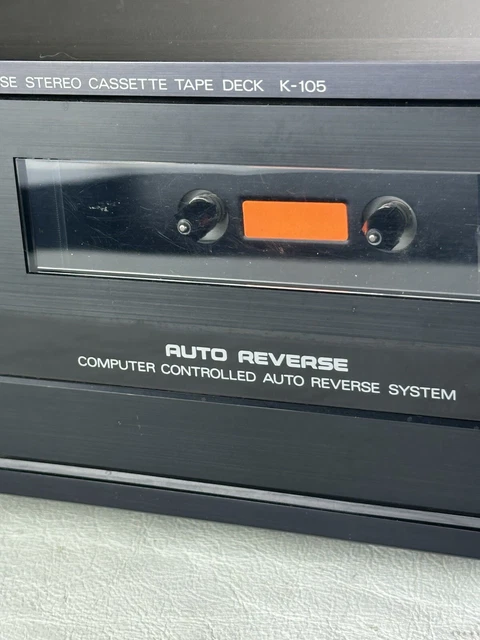 LUXMAN AUTO REVERSE Stereo Cassette Tape Deck K-105 Music Sound studio ...