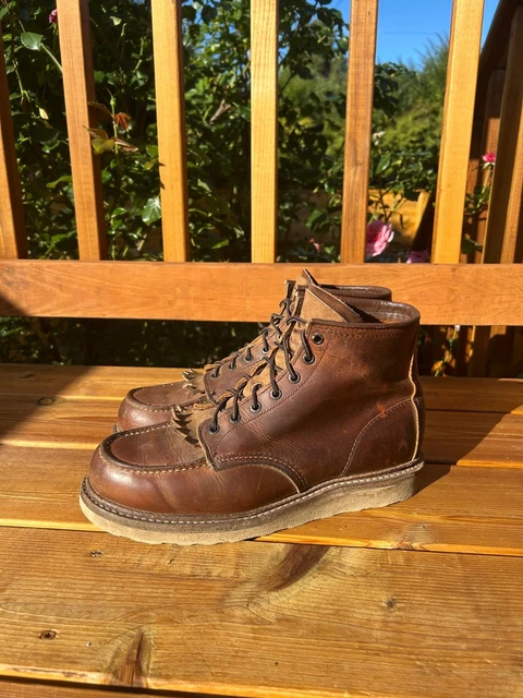 RED WING CLASSIC 1907 Moc Toe Boot for Men, Size 10.5 - Copper £146.50 ...