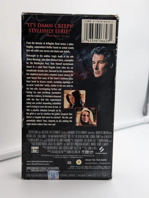 THE MOTHMAN PROPHECIES (VHS, 2002, Original Version) $3.00 - PicClick CA