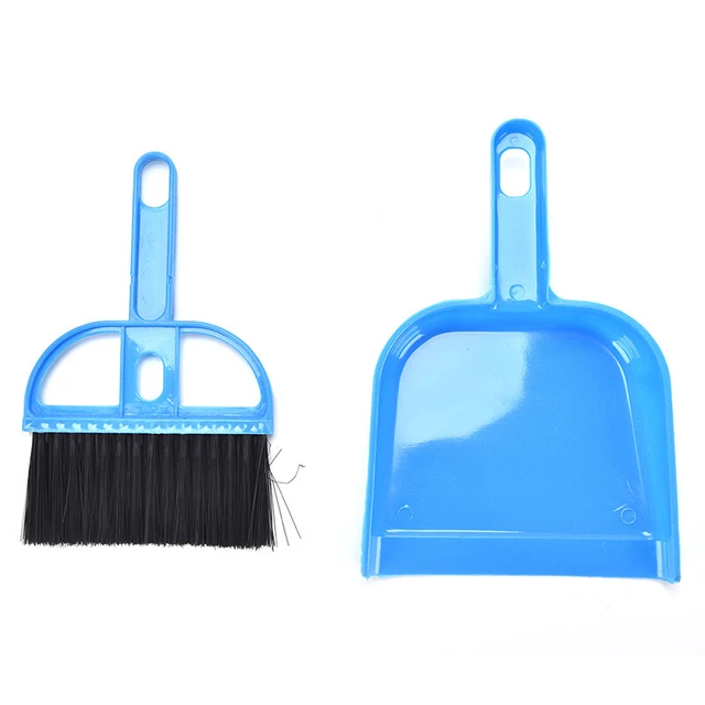 MINI BROOM DUSTPAN Brush Set Soft Cleaning Sweeper Hand Dust Pan For ...