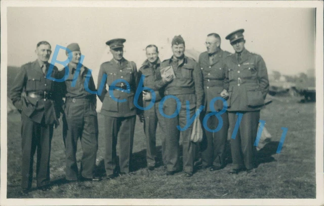 WW2 BRITISH ARMY Officers & Nco's at camp unposted EUR 13,88 - PicClick IT
