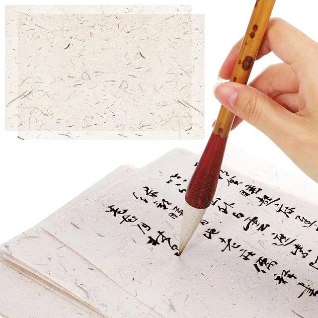 60 PCS HANDMADE Paper Sheets Tissue for Writing Painting Vintage Craft ...