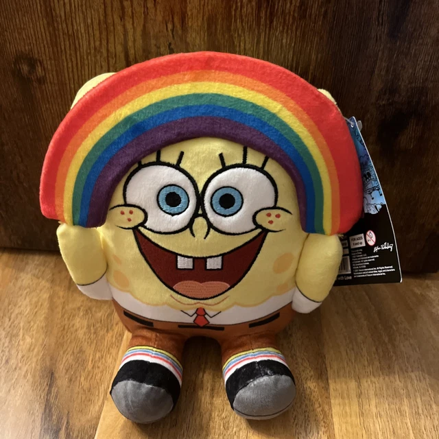 KIDROBOT SPONGEBOB SQUAREPANTS Rainbow Spongebob Phunny Plush, 8 Inc ...