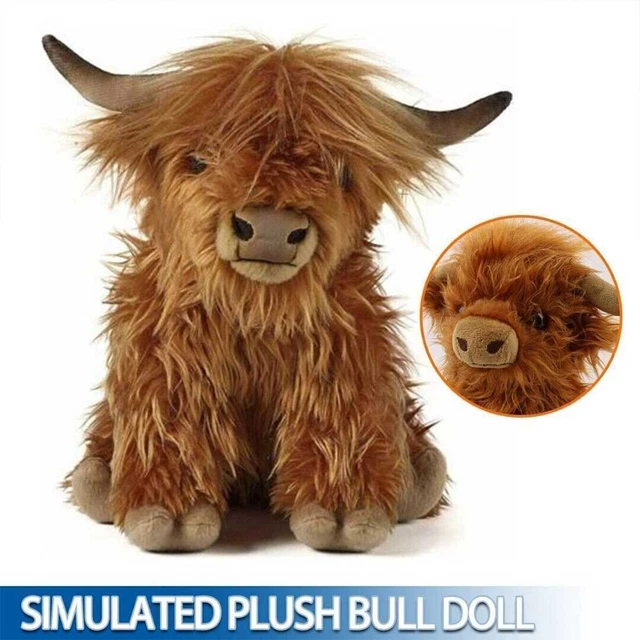 CUDDLY LIVING NATURE Highland Cow Soft Toy Stuffed Teddy Plush Doll ...