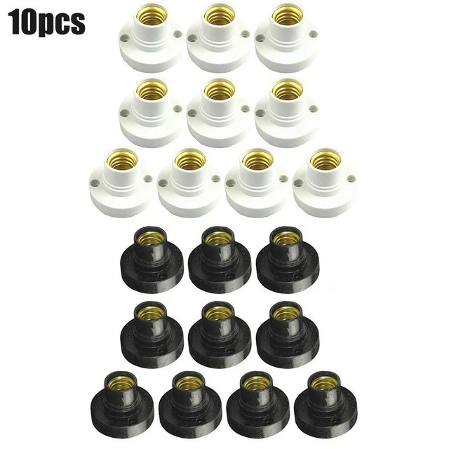 LIGHT BULB HOLDER Conversion Flame Edison Screw Cap PBT Replacement ...