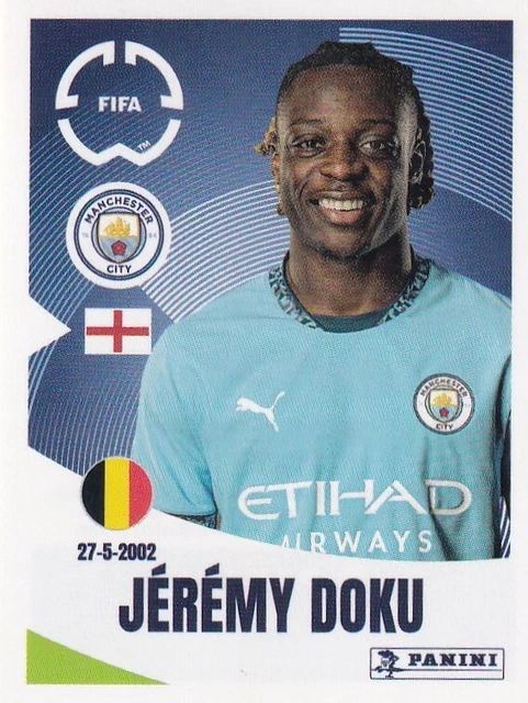 PANINI 2025 FIFA Club World Cup 25 Sticker No. 423 Jeremy Doku £1.20 ...