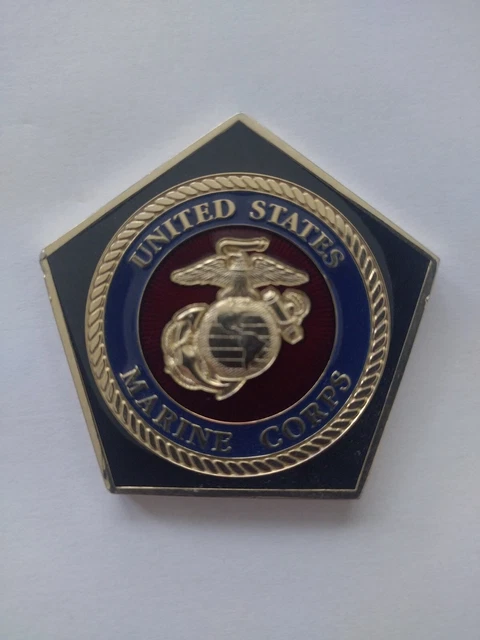 INSIGNE MILITAIRE COIN'S Marine Corps Etats Unis Pentagone Washington ...