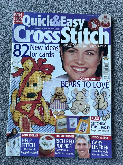 QUICK & EASY CROSS STITCH MAGAZINE Issue 80 November 2001 - Magazine Only £1.75 - PicClick UK