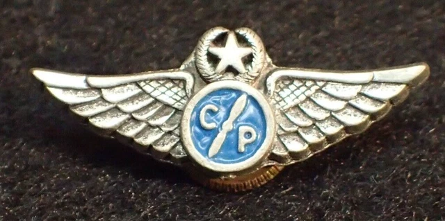 VINTAGE CANADIAN PACIFIC Airlines CP Air Command Pilot Lapel Pin "Wings ...
