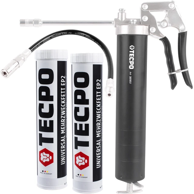 TECPO EINHAND FETTPRESSE HANDFETTPRESSE + MEHRZWECKFETT EP2 LITHIUM ...