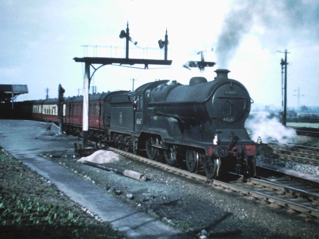 COLOUR RAIL SLIDE No:BRE163-BR Class D11/1 Locomotive at Trent in 1955 ...
