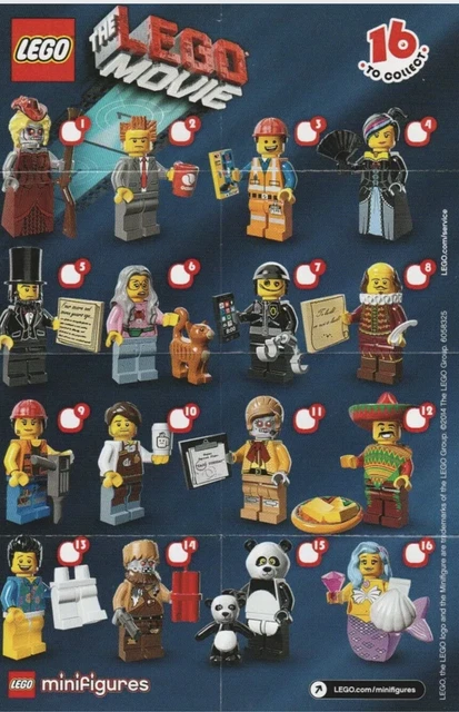 LEGO MINIFIGURE MOVIE Series 1 - check list, check sheet, tick list New ...