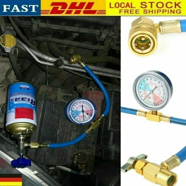 CAR AC AIRCON R134A Air Con Conditioning Top up Topup Refill Regas DIY ...