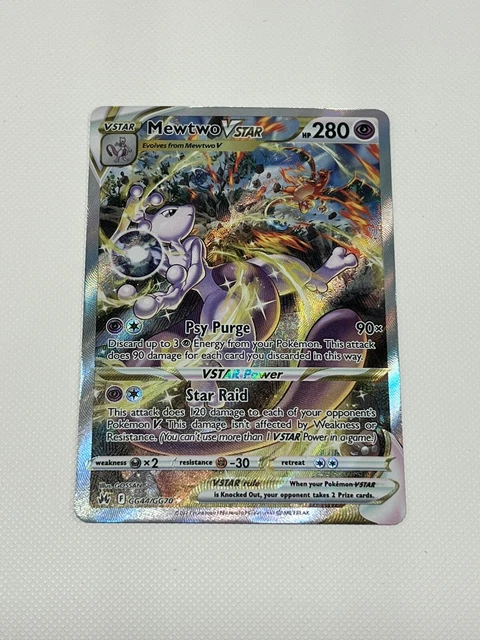 POKÉMON TCG MEWTWO VSTAR Crown Zenith: Galarian Gallery GG44/GG70 ...