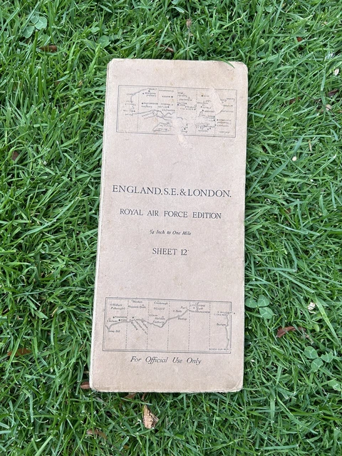 ORIGINAL 1946 RAF War Office map of Southern England & Wales ...
