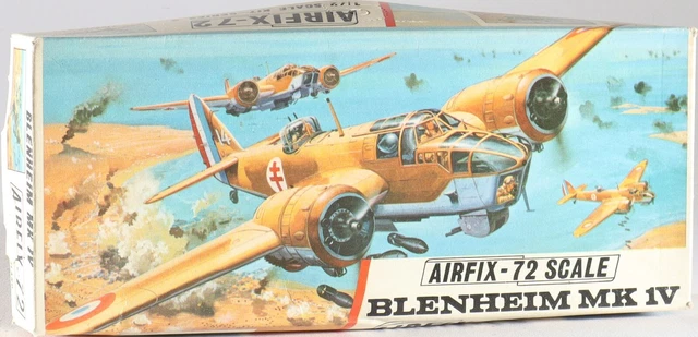 VINTAGE RARE AIRFIX England kit airplane scale 1:72 Blenheim Mk IV ...