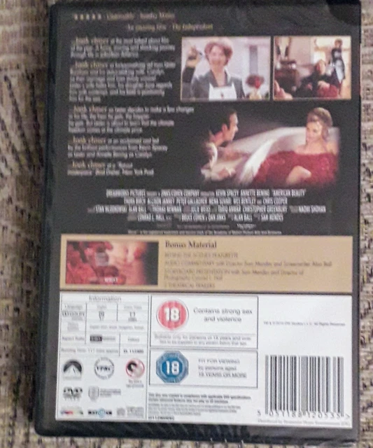 AMERICAN BEAUTY - DVD & CD -Kevin Spacey/Annette Bening - DVD New ...