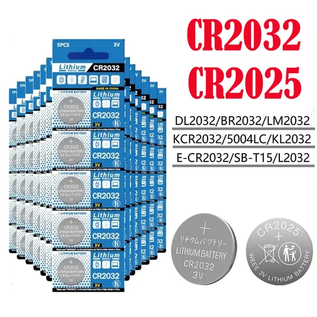100PCS CR2032 CR2025 Battery Lithium Coin Cell 2032 3V Battery Car Key Fobs Toys £2.99 - PicClick UK