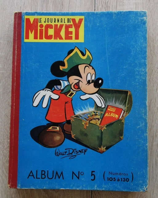 LE JOURNAL DE Mickey/ Mickey Magazine ** Album N°5 N°105 A 130 ** 1954 ...