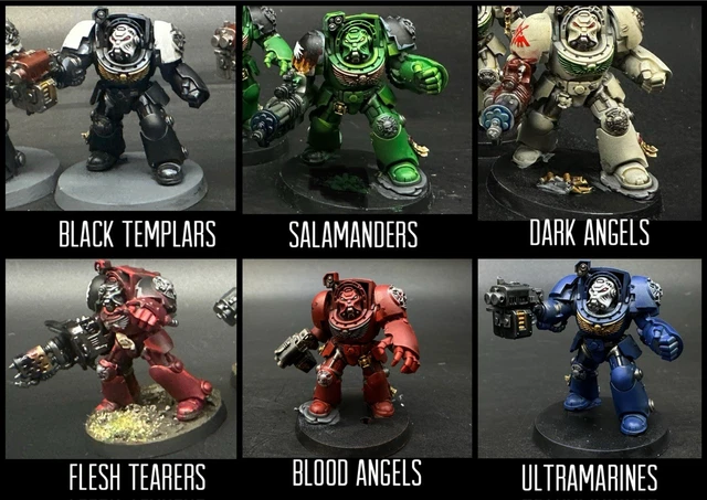 WARHAMMER 40K Pro Painted Space Marine Aggressor Squad (bolters ...