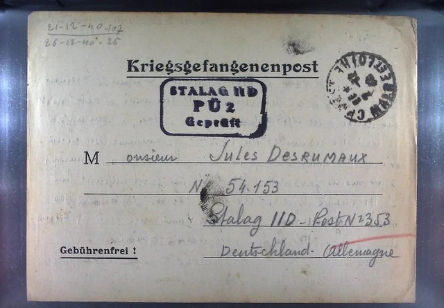 CAMP STALAG IID Stargard 1940 POW Prisoner of War Kriegsgefangenenpost ...