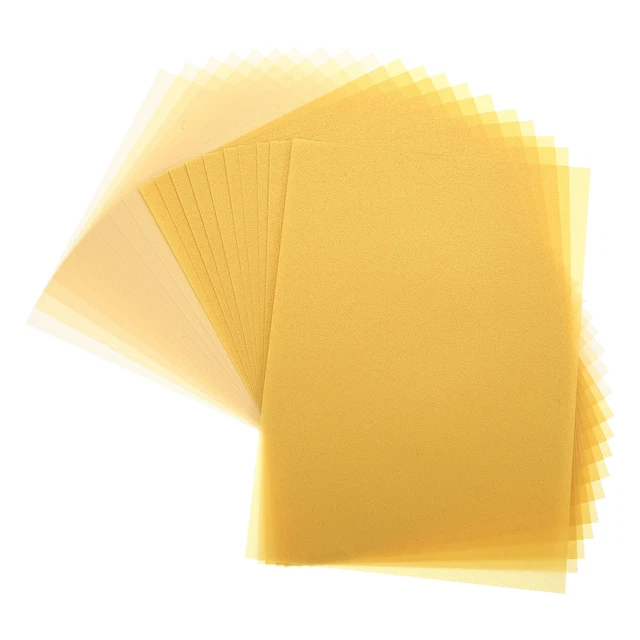 COLORED VELLUM PAPER 20 Sheet Gold/Beige 5.8x8.3 Printable Vellum Paper ...