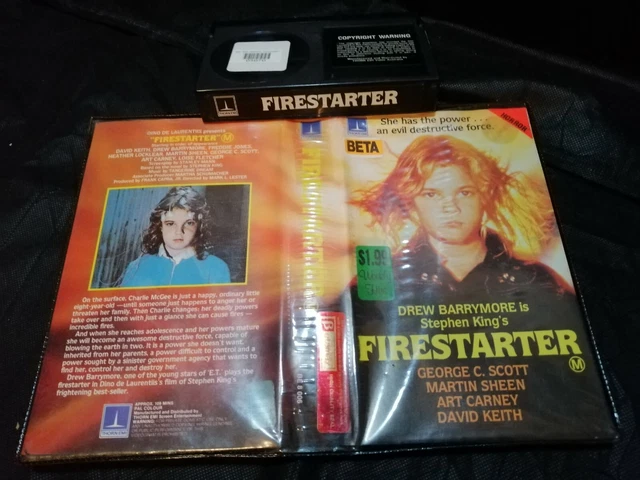 FIRESTARTER (1979) - RARE Australian Thorn/EMI Video 1st BETAMAX Issue - HORROR! $39.95 ...
