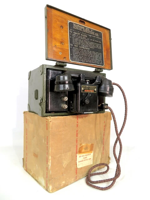 WW2 SET &F& MK.II T.M.C. British Field Telephone (New Old Stock) $190. ...
