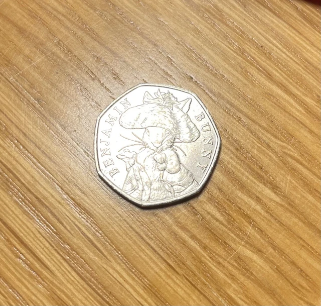 RARE BENJAMIN BUNNY 2017 UK 50p Coin Collectors Rare Vintage British UK ...