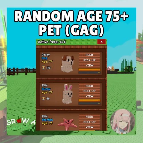 🟢ONLINE🟢 / RANDOM Age 75 Pet / Grow A Garden GAG / Roblox $3.49 ...
