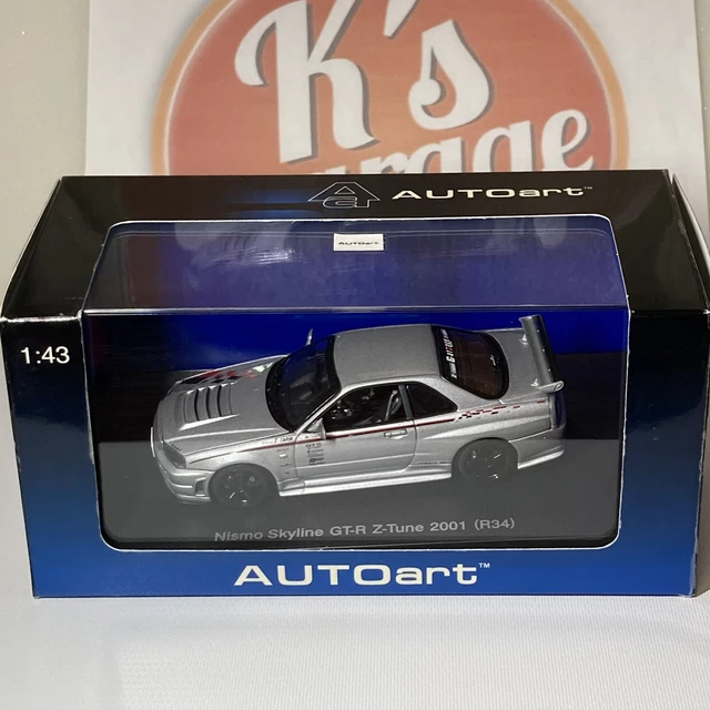 AUTOART 1/43 NISSAN Skyline R34 Nismo Z-Tune version 2001 Argent 60180 EUR 101,04 - PicClick FR