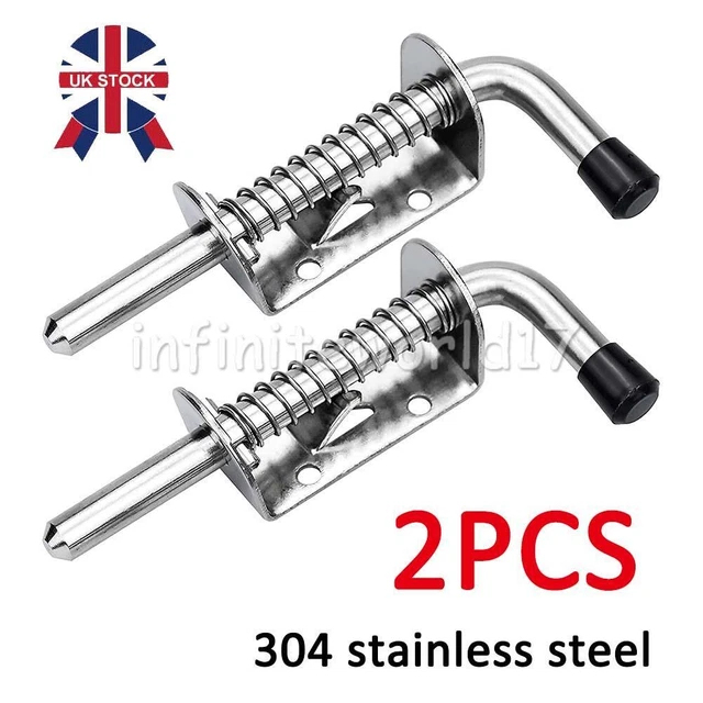 128MM SPRING LOADED Shoot Bolt - Gate Door Catch Stable Horse Box ...