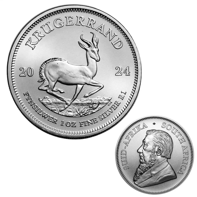 SOUTH AFRICA 1 oz Silver 2025 Krugerrand Bullion Coin Brilliant Uncirculated UK £11.87 - PicClick UK