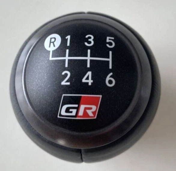 TOYOTA YARIS GR GRMN Shift Knob 6MT Leather Light Black JAPAN NEW ...