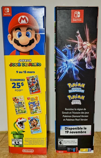 NINTENDO SWITCH OLED Display Standee Promo Mario Party Metroid Pokemon ...