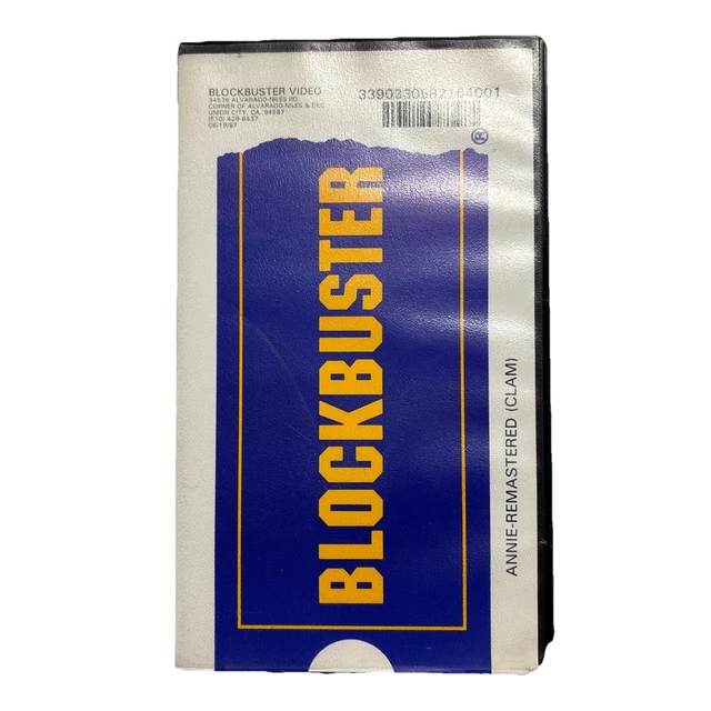 BLOCKBUSTER VIDEO VHS Clamshell Rental Case & Tape Annie (VHS, 1993 ...