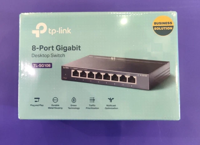 TP-LINK TL-SG108 - 8 Port Gigabit Ethernet Switch - Limited Lifetime ...