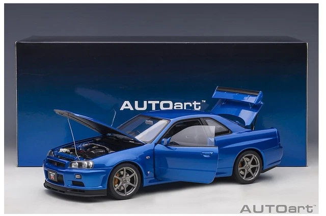 AUTOART NISSAN SKYLINE GT-R (R34) V-spec II 200 1:18 77408 EUR 221,00 - PicClick FR