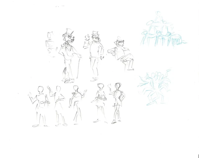 DUCKTALES WALT DISNEY Production Animation Drawing frm Animators Estate ...