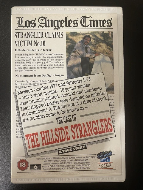 THE CASE OF The Hillside Stranglers (VHS) 1989 Big Box, True Crime Rare ...