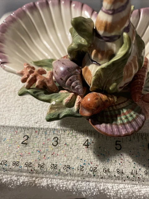 FITZ AND FLOYD Oceana Shell Cocktail/Tartar Sauce Server Vintage 1999 £ ...