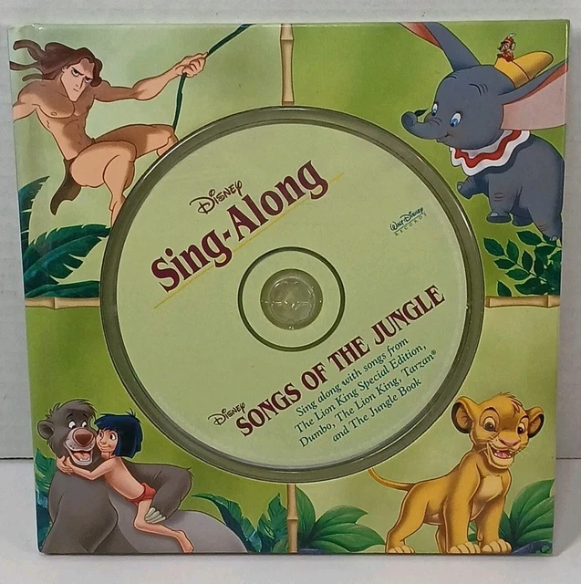 RARE DISNEY SING-ALONG Songs of the Jungle CD: Lion King, Tarzan, Dumbo ...